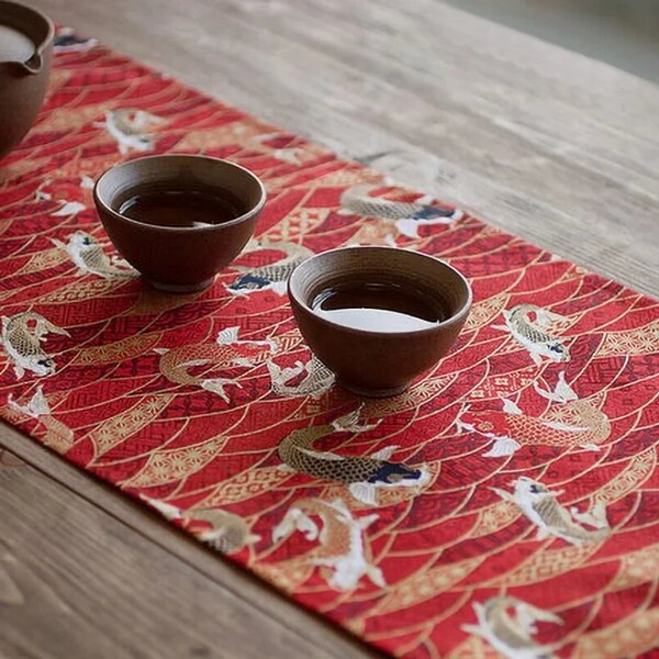 Japanese Table Runner - Etsy