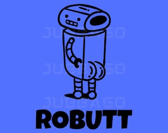 Robot Booty Svg - Etsy