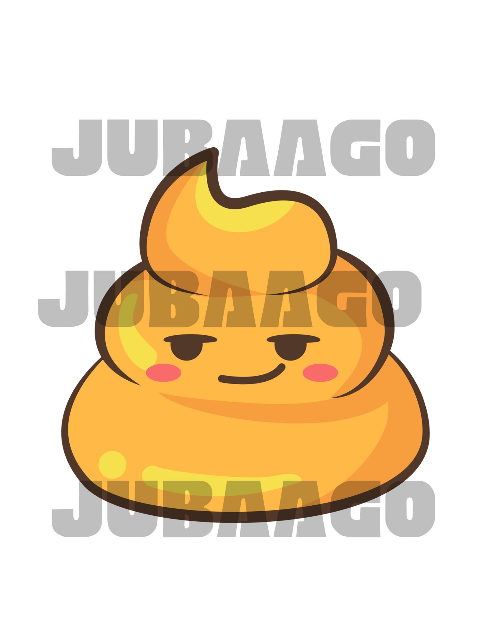 12 Kawaii Emoji PNG Funny Poop Clipart Cute Chibi Booty | Etsy