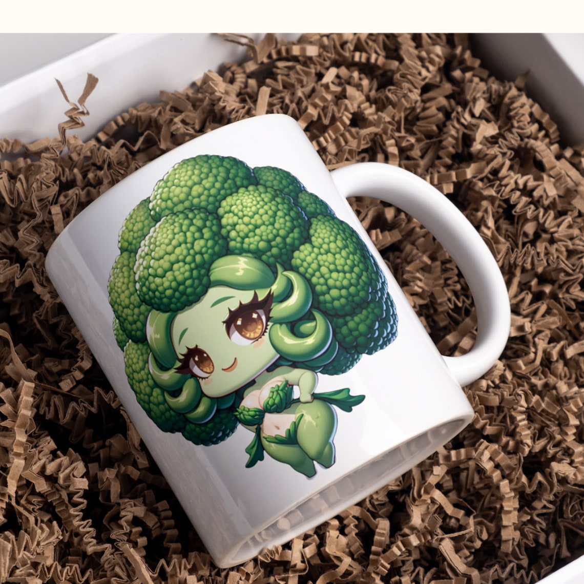 Chibi/kawaii Broccoli Girl SVG/PNG / Designs / Graphic / Illustration ...