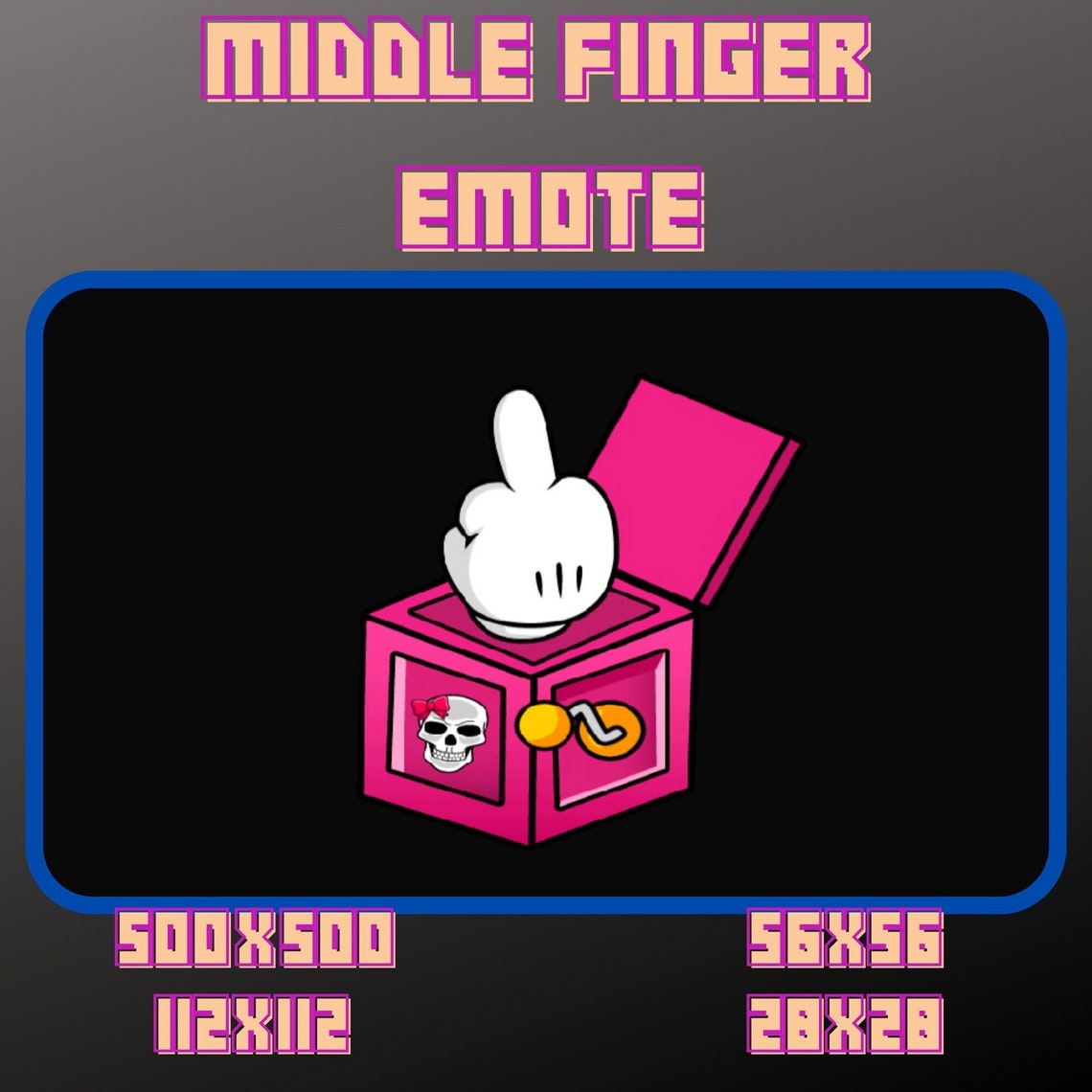 Animated Flipping the Bird Emote / Sub Emote / Twitch / Youtube ...