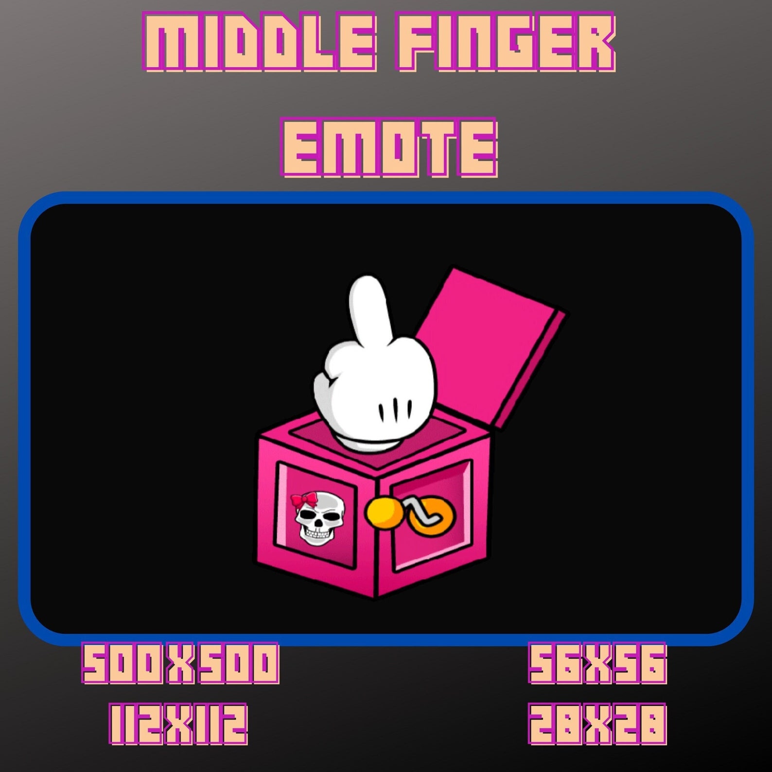 Animated Flipping the Bird Emote / Sub Emote / Twitch / Youtube ...