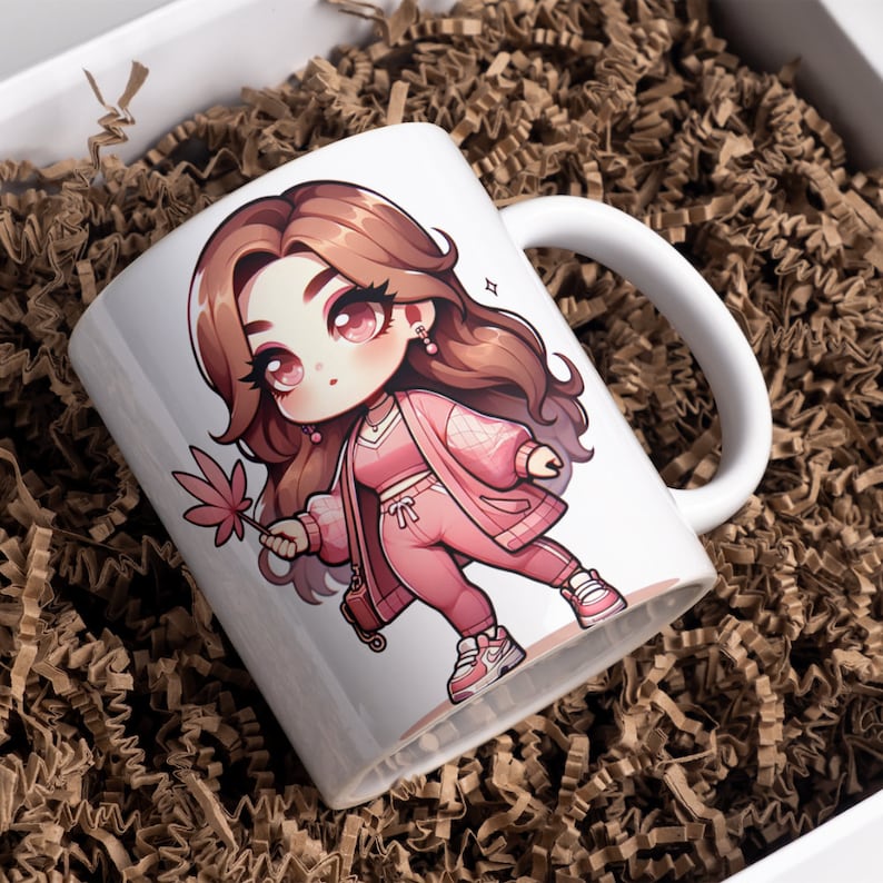 Chibi Stoner Girl PNG/SVG, Retro Girl PNG, Kawaii Girl Png, Dope Leaf ...