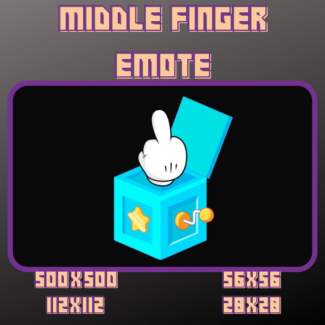 Animated Flipping the Bird Emote / Sub Emote / Twitch / Youtube ...