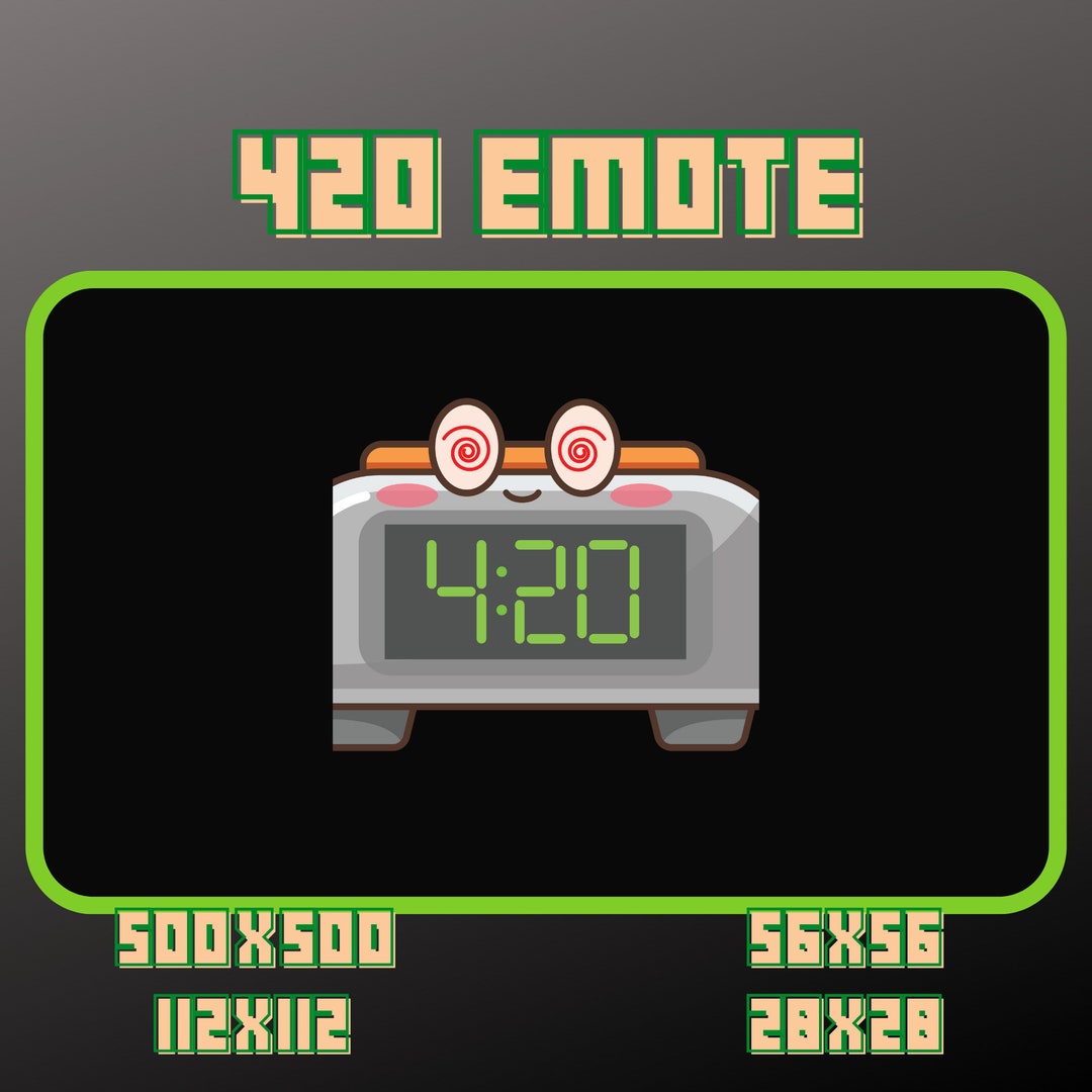 Animated Weed Clock Emote / Sub Emote / Twitch / Youtube / Discord ...