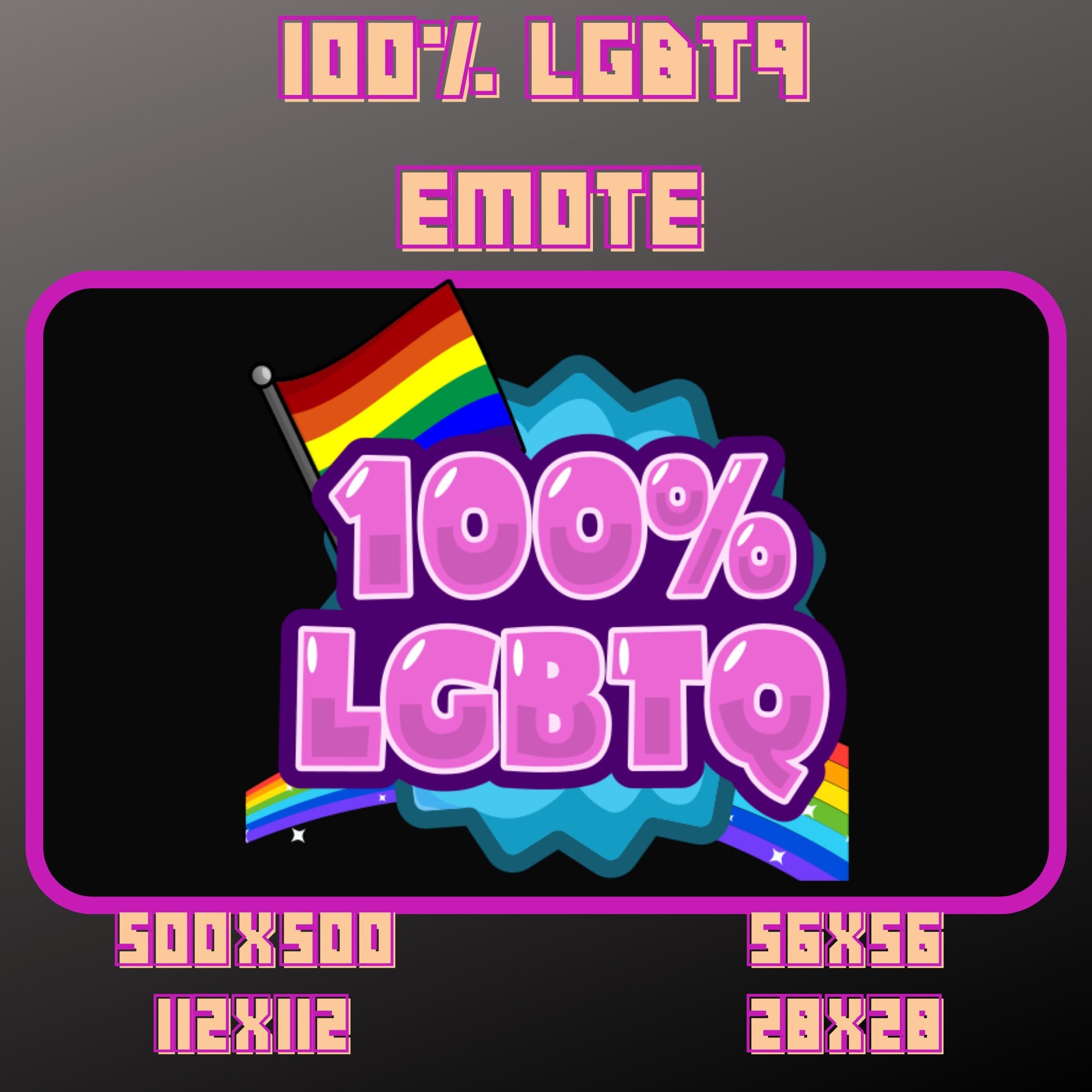 Animated LGBTQ Pride Emote / Sub Badge / Twitch / Youtube / Discord ...