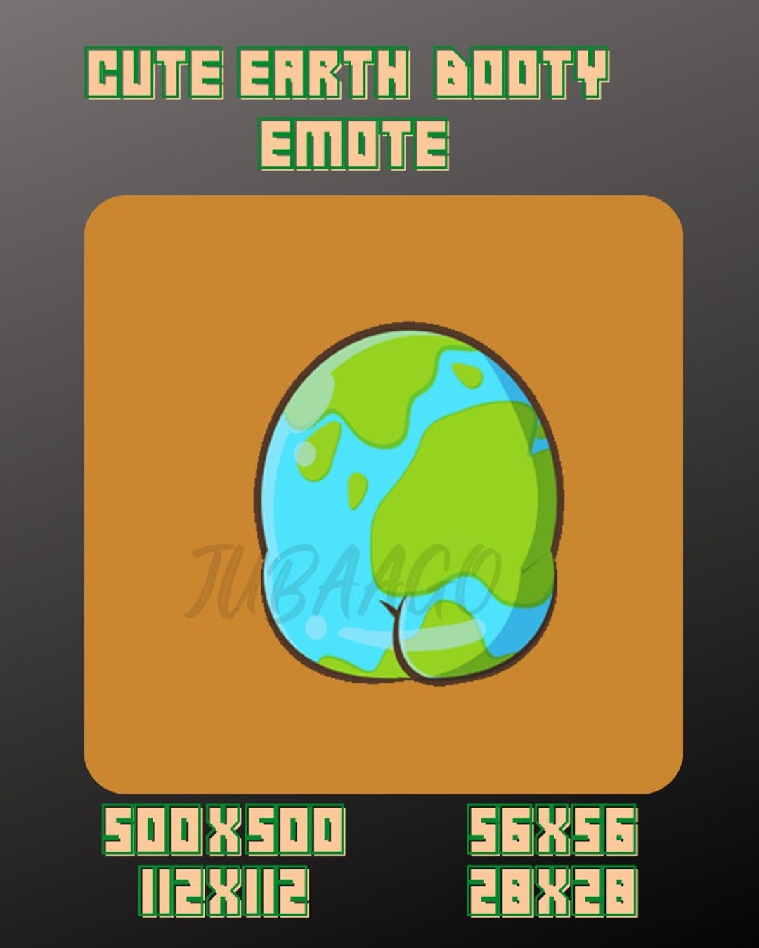Animated Earth Booty Emotes / Sub Emote / Twitch / Youtube / Discord ...