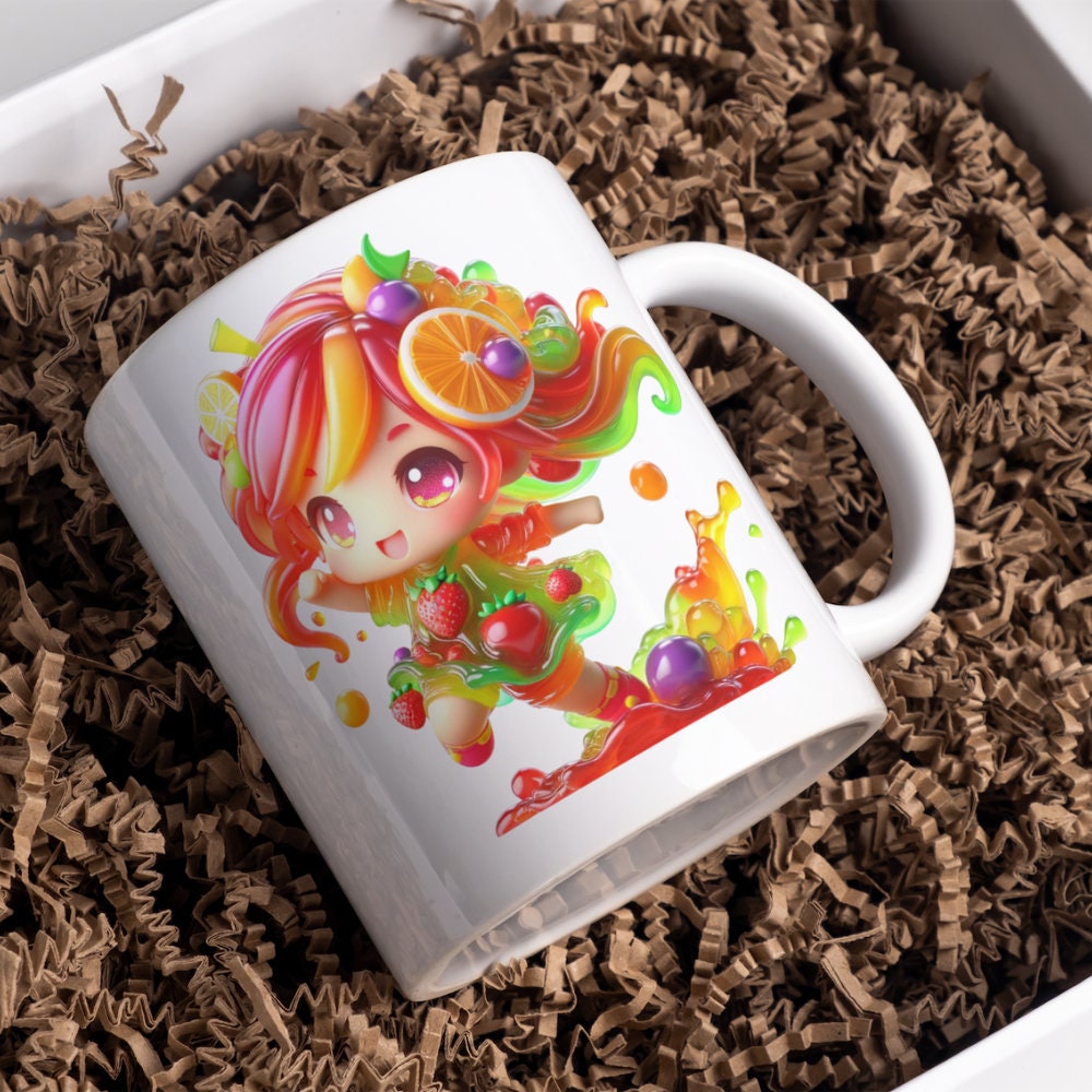 Kawaii/chibi Fruit Girl SVG/PNG / Designs / Graphics / Illustration ...