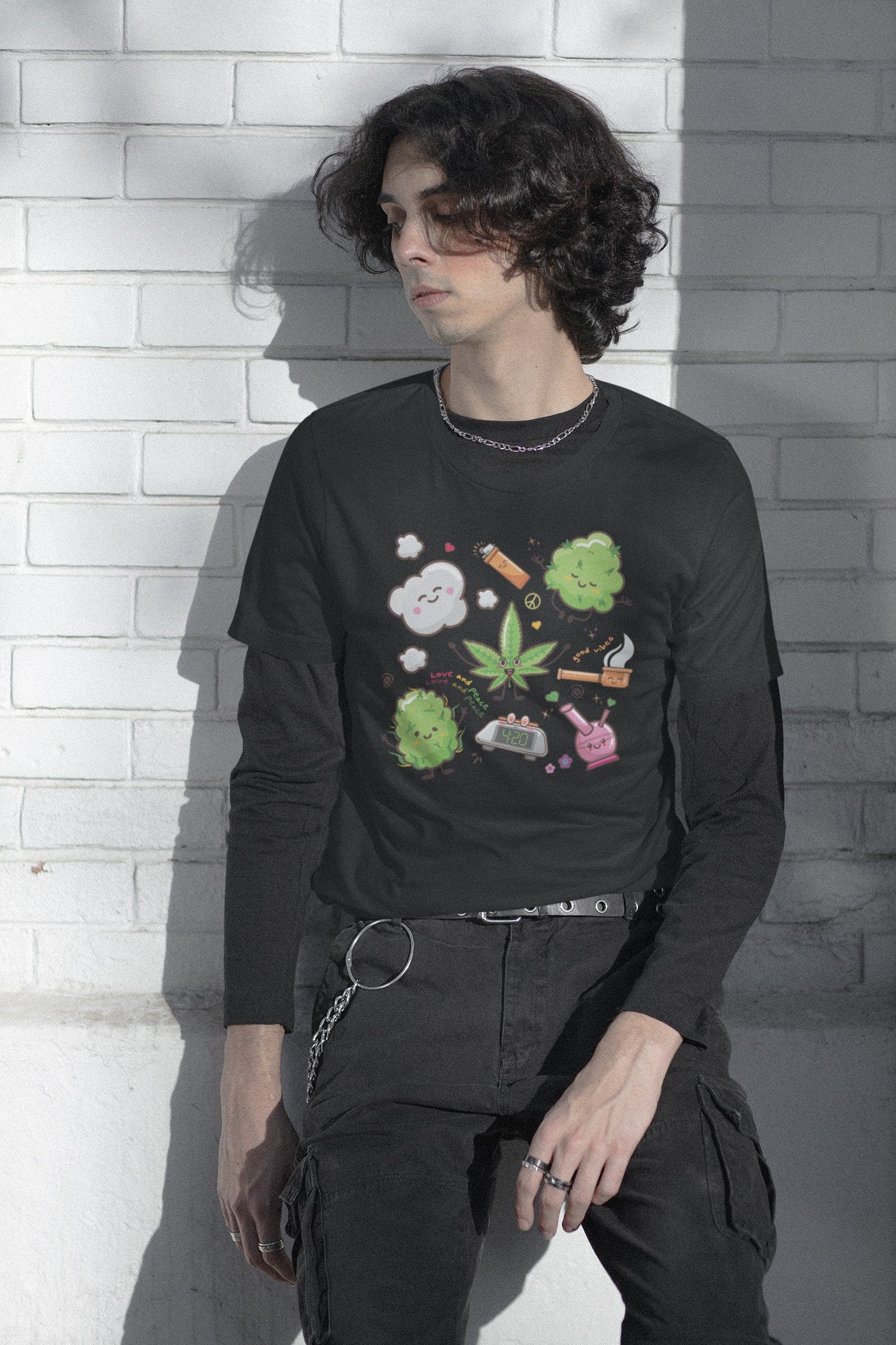 22 Kawaii Stoner PNG Bundle, Chibi Mushroom, 420 Marijuana Bud ...