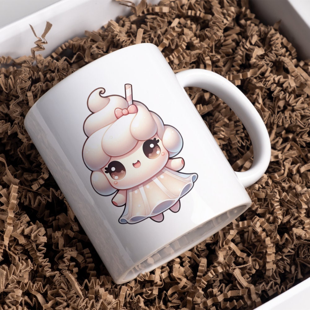 Chibi/kawaii Whipped Cream Girl SVG/PNG / Designs / Graphic ...