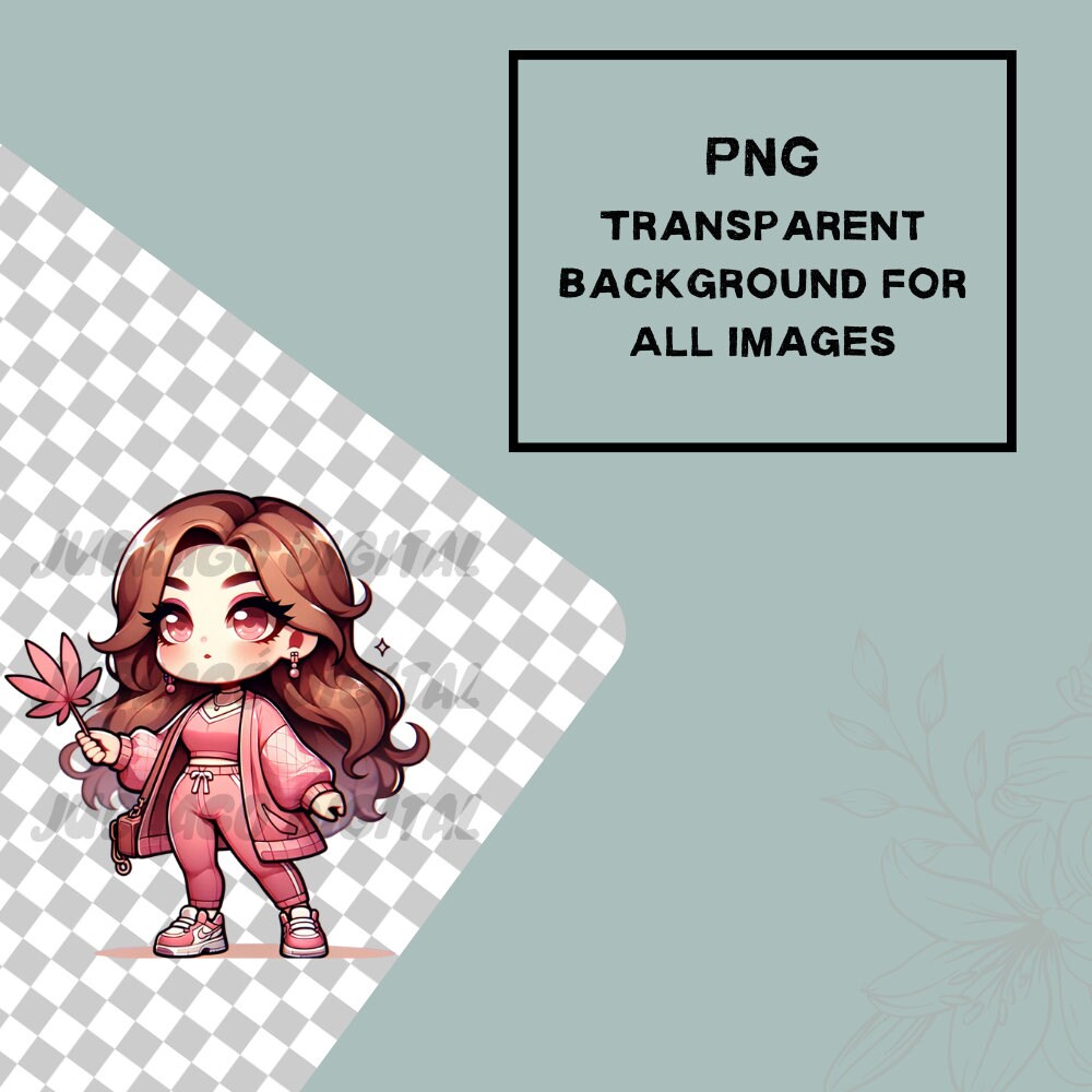 Chibi Stoner Girl PNG/SVG, Retro Girl PNG, Kawaii Girl Png, Dope Leaf ...