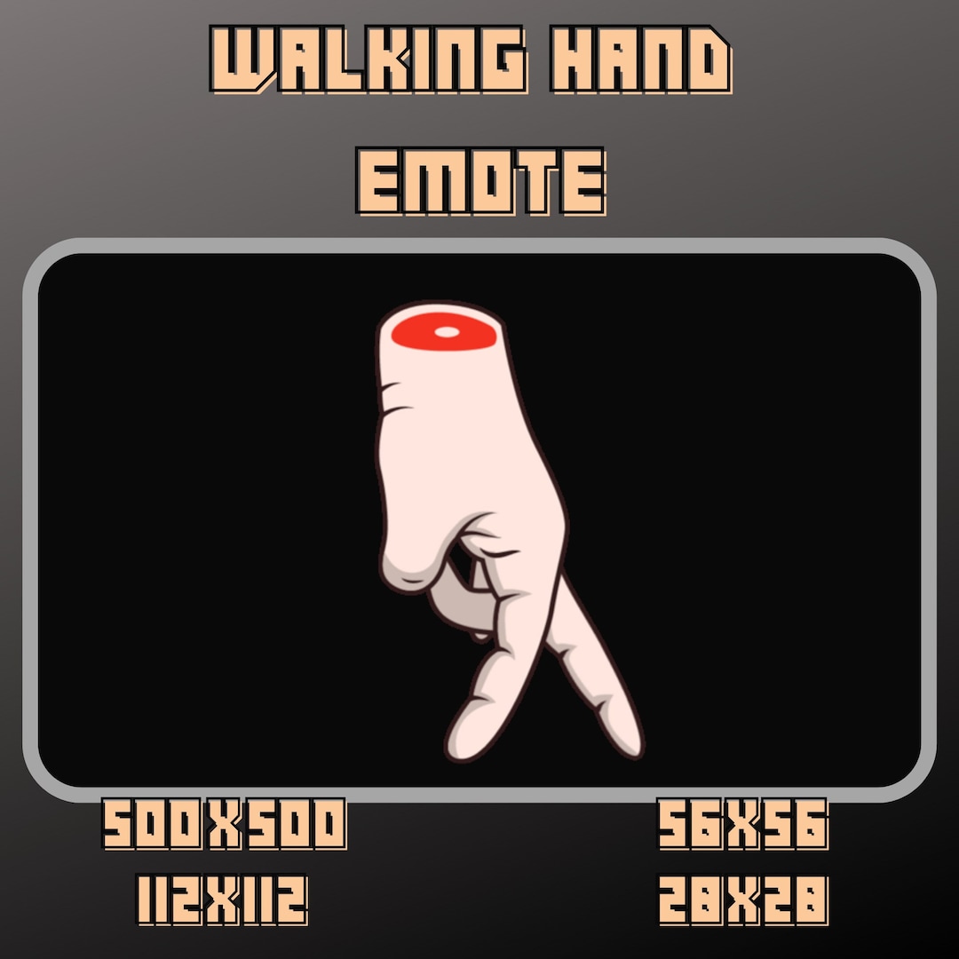 Animated Horror Hand Emote / Sub Emote/ Twitch / Youtube / Discord ...