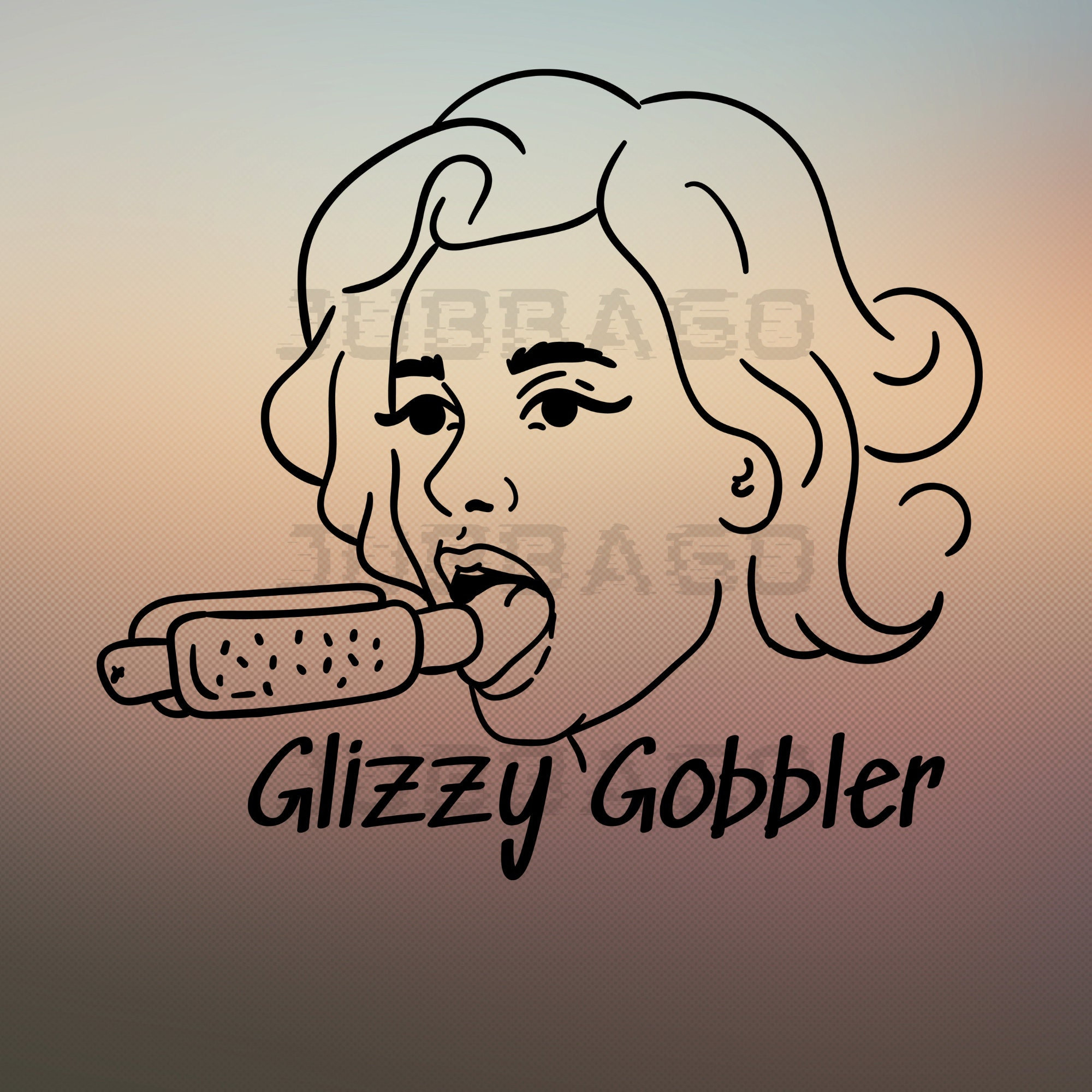 Glizzy Gobbler SVG/PNG, Sexy Clipart, Hotdog Design, Images for ...