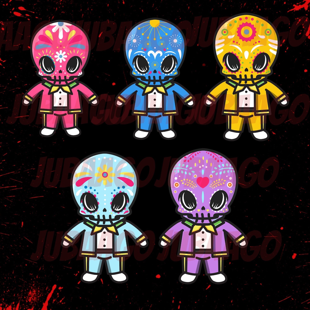 Skull Candy PNG, Chibi Clipart, Kawaii Designs, Calaveras Images for ...