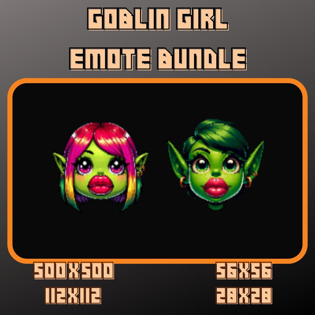 Animated Goblin Girls Emotes / Sub Emote / Twitch / Discord/ Premade ...