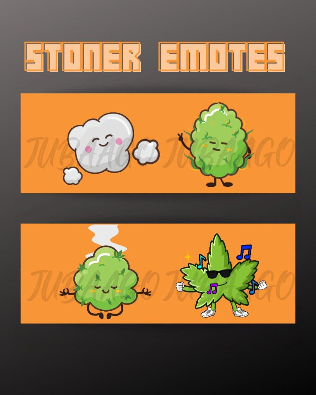 Weed Emotes Bundle / Sub Emote/ Twitch / Youtube / Discord / Trovo ...