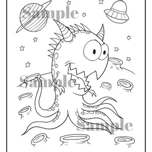 50 Astronaut Coloring Pages, Space Printable, Doodle Outline, Bundle ...