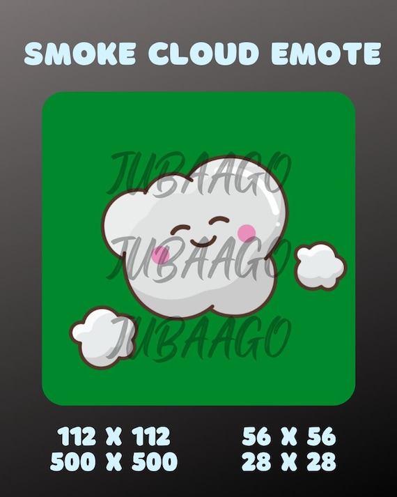 Animated Smoke Cloud Emote / Sub Emote / Twitch / Youtube / | Etsy