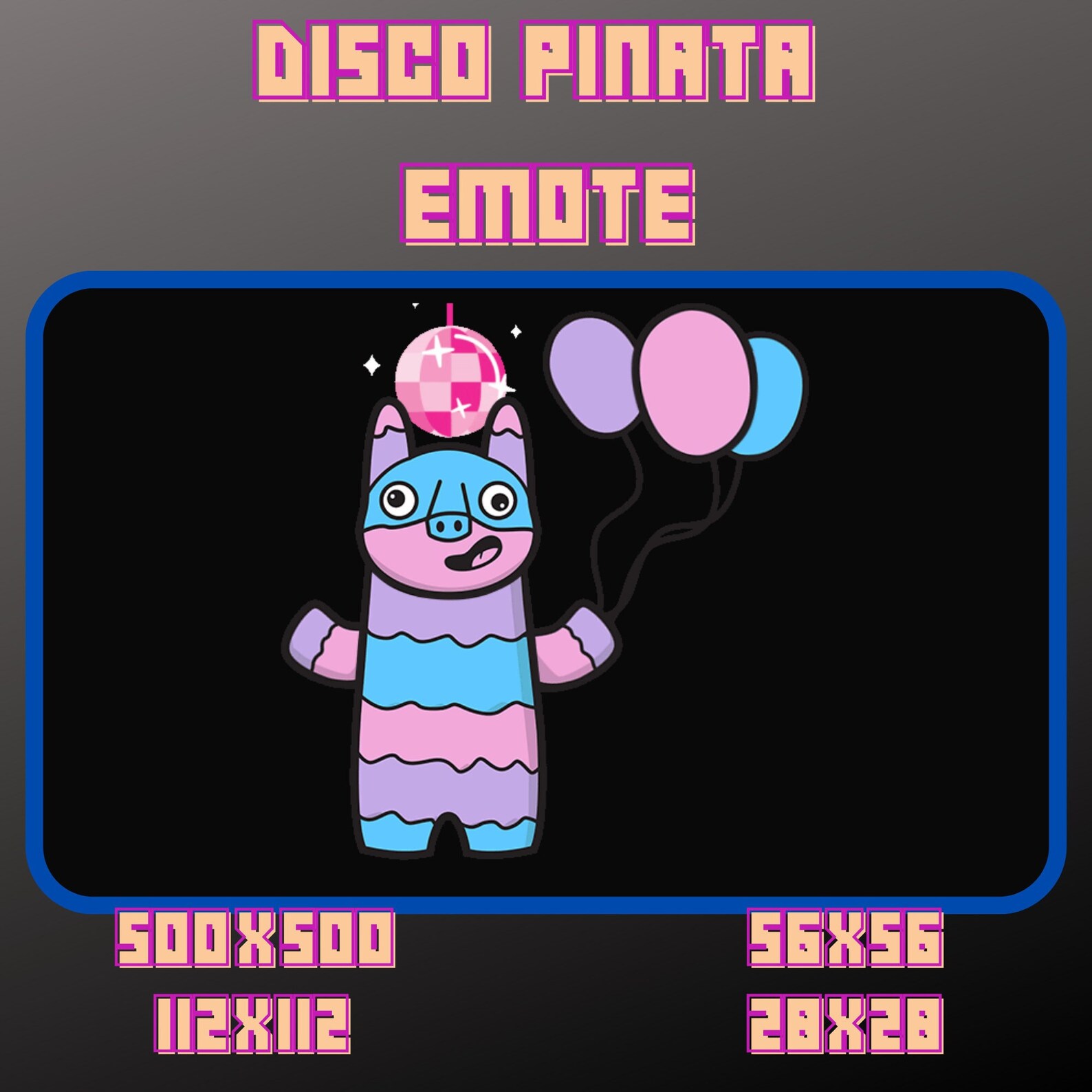 Animated Disco Pinata Emote / Sub Emotes / Twitch / Youtube / Discord ...