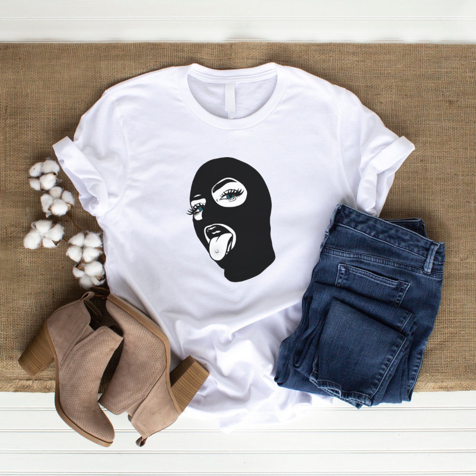 Ski Mask Girl SVG/PNG / Savage Designs / Robber Graphics / Mask ...