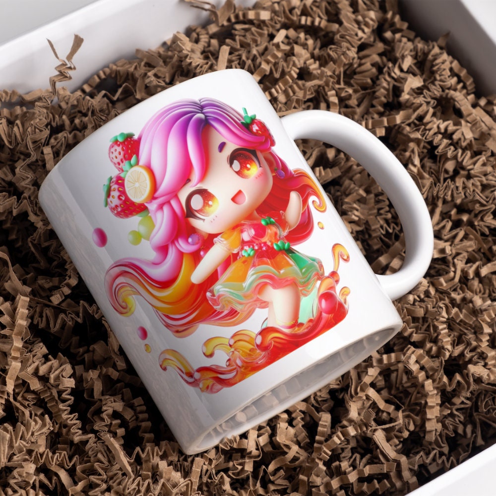 Kawaii/chibi Fruit Girl SVG/PNG / Designs / Graphics / Illustration ...