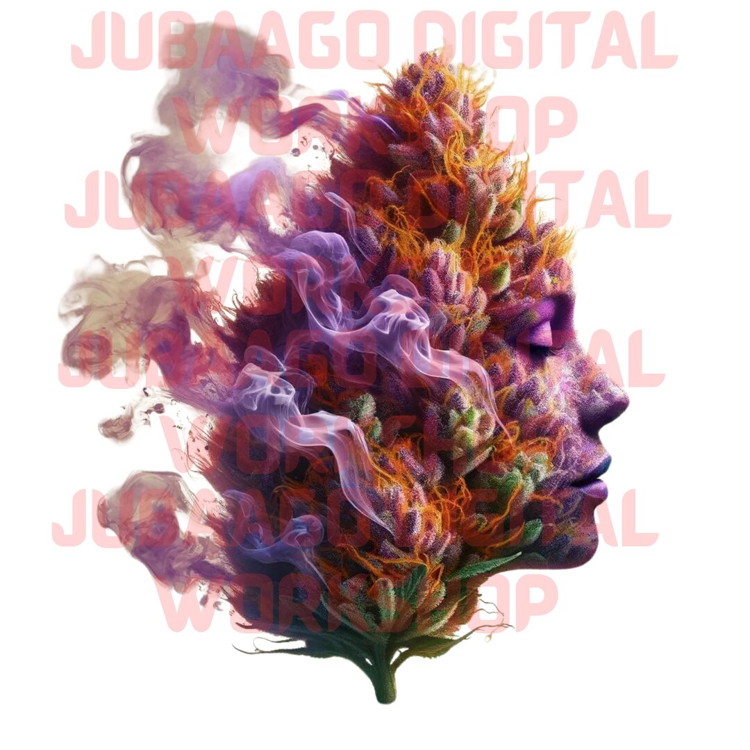 Watercolor Marijuana Leaf Illustration - Cannabis Art PNG/SVG/JPG ...