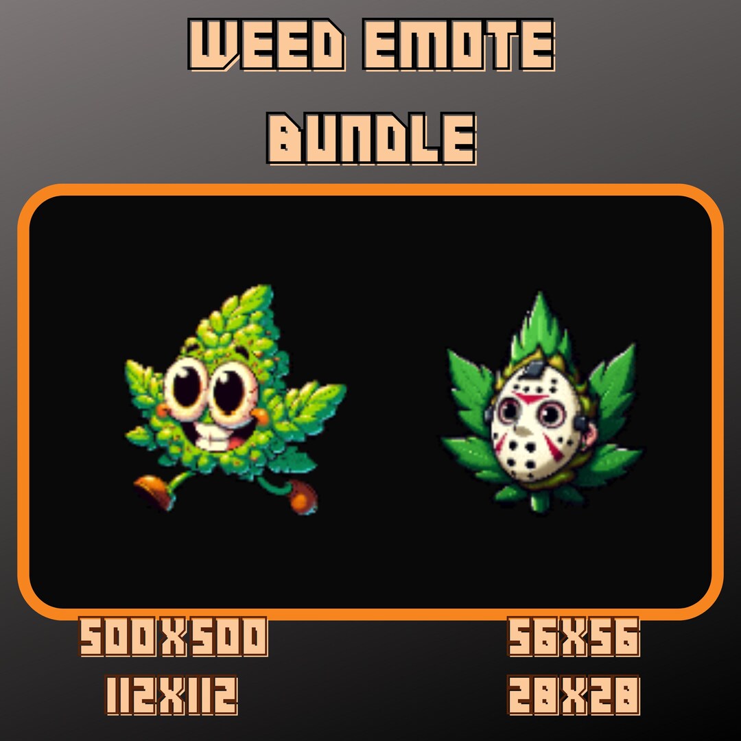 Animated Weed Emotes Bundle / Sub Emote / Twitch / Discord/ Premade ...