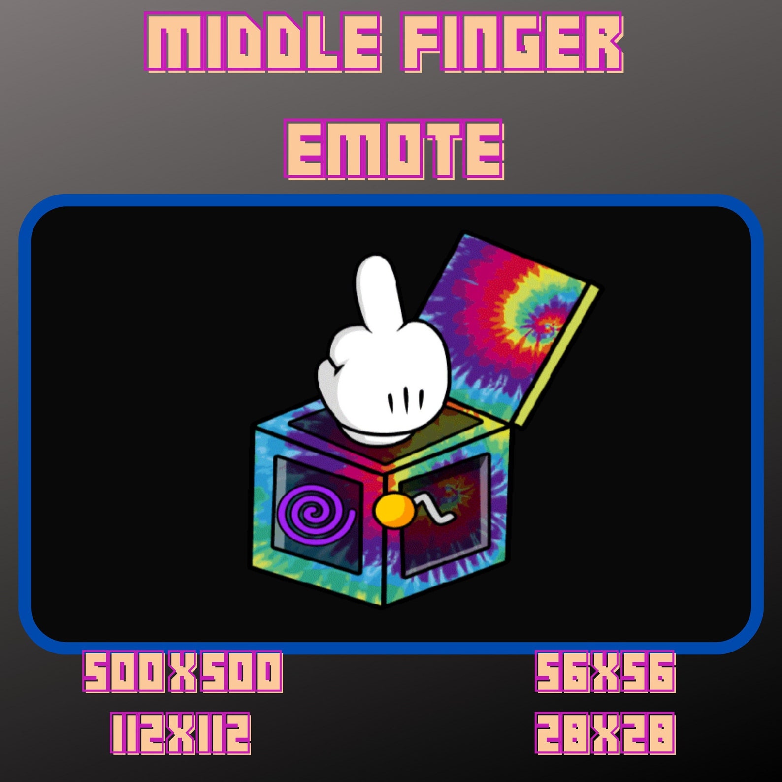 Animated Flipping the Bird Emote / Sub Emote/ Twitch / Youtube ...