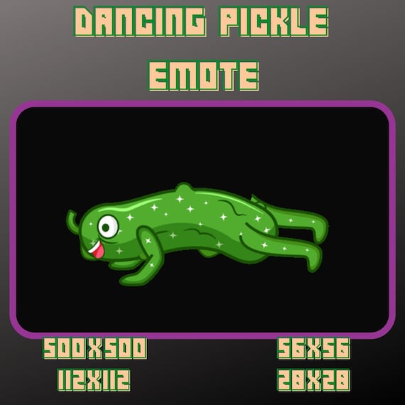 Animated Dancing Pickle Emote Twitch Discord Sub Emote - Etsy