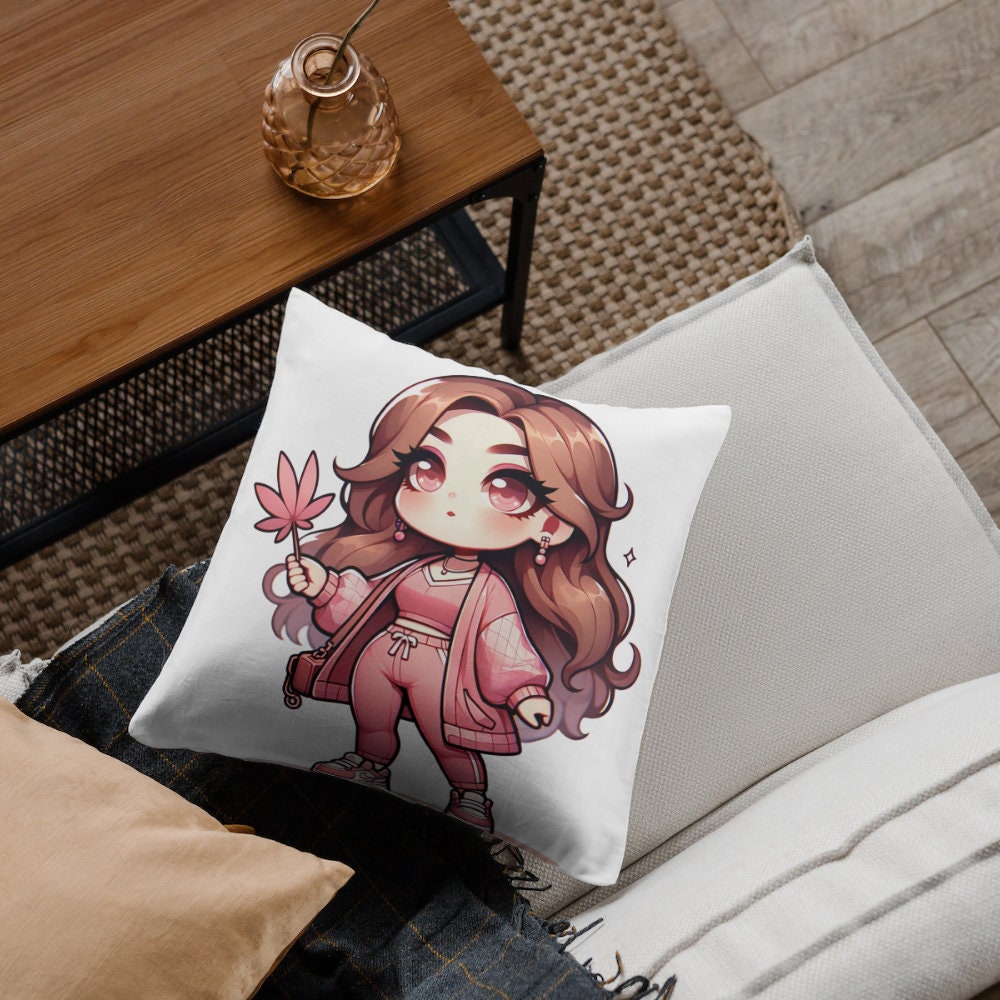 Chibi Stoner Girl PNG/SVG, Retro Girl PNG, Kawaii Girl Png, Dope Leaf ...