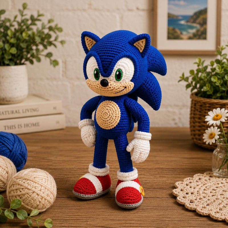 Sonic the Hedgehog Plush - Etsy