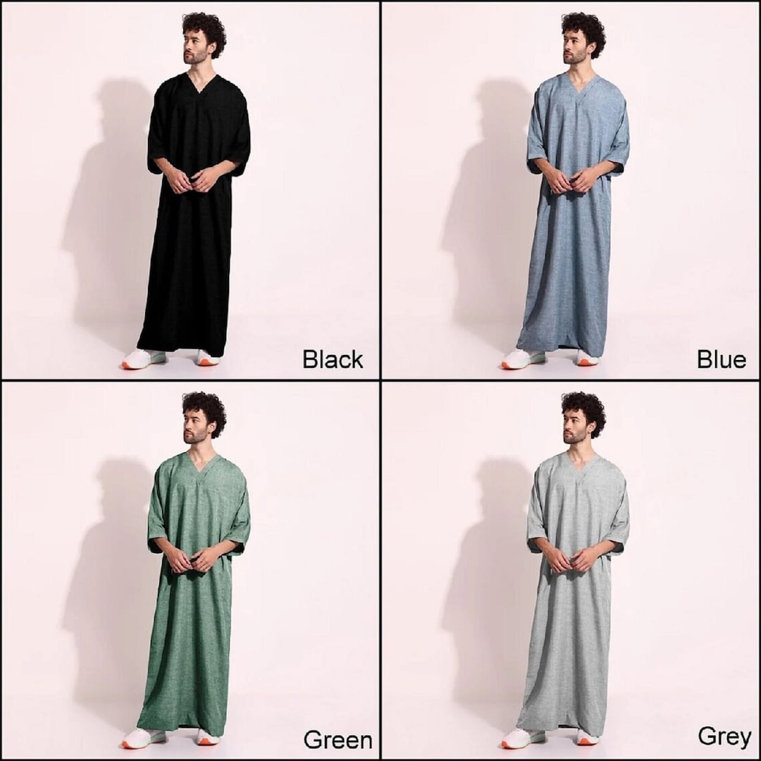 Qamis Men Djellaba Men Eid Outfit Traditional Abaya Men - Etsy