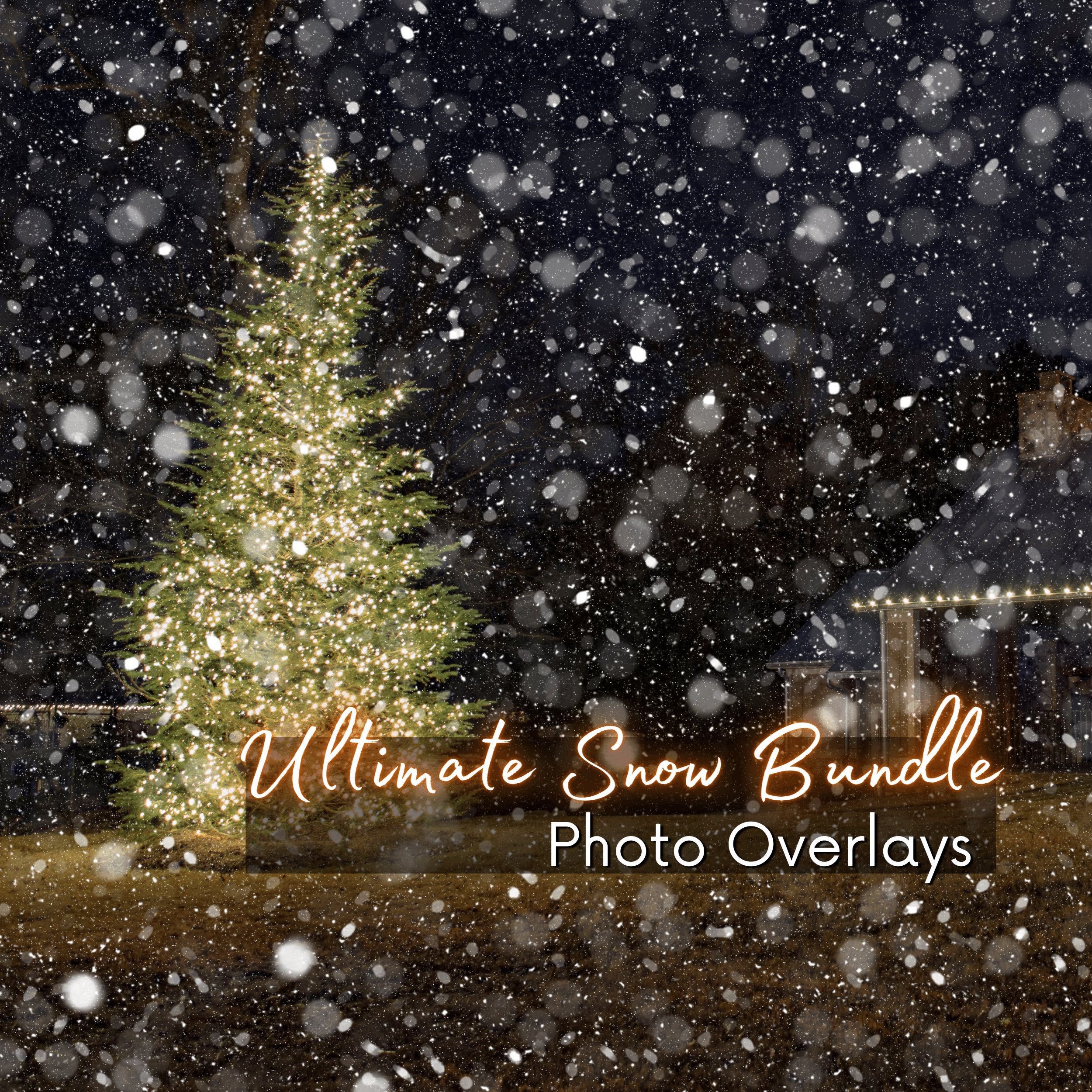Snowing Overlay Digital Backdrop 1300+ Snow Photo Overlays Snow Effects ...
