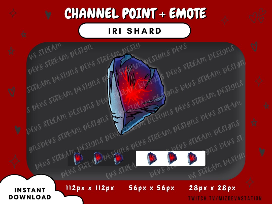 Iri Shard Emote Twitch Channel Point DBD KICK Twitch - Etsy