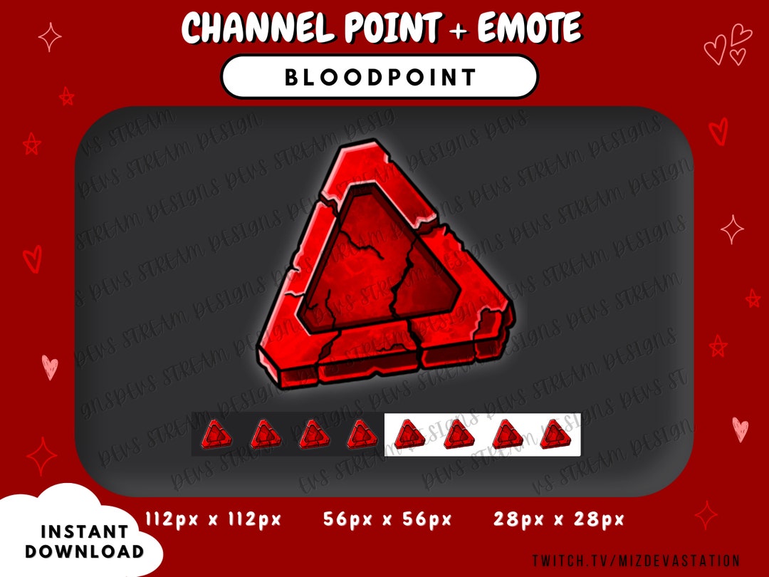 Bloodpoint Emote | DBD Channel Point | Twitch | KICK | Discord ...