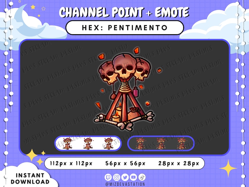 Hex: Pentimento Totem Emote Twitch Channel Point DBD KICK Twitch ...