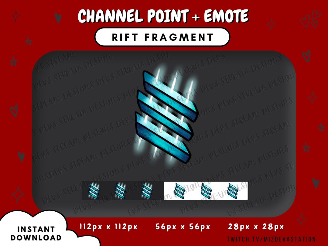 Rift Fragment Emote | Channel Point | DBD | KICK | Twitch | Discord - Etsy