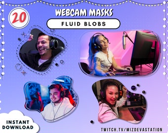 Circle Shape Webcam Mask Bundle | 14 STYLES | Designs | Made for ...