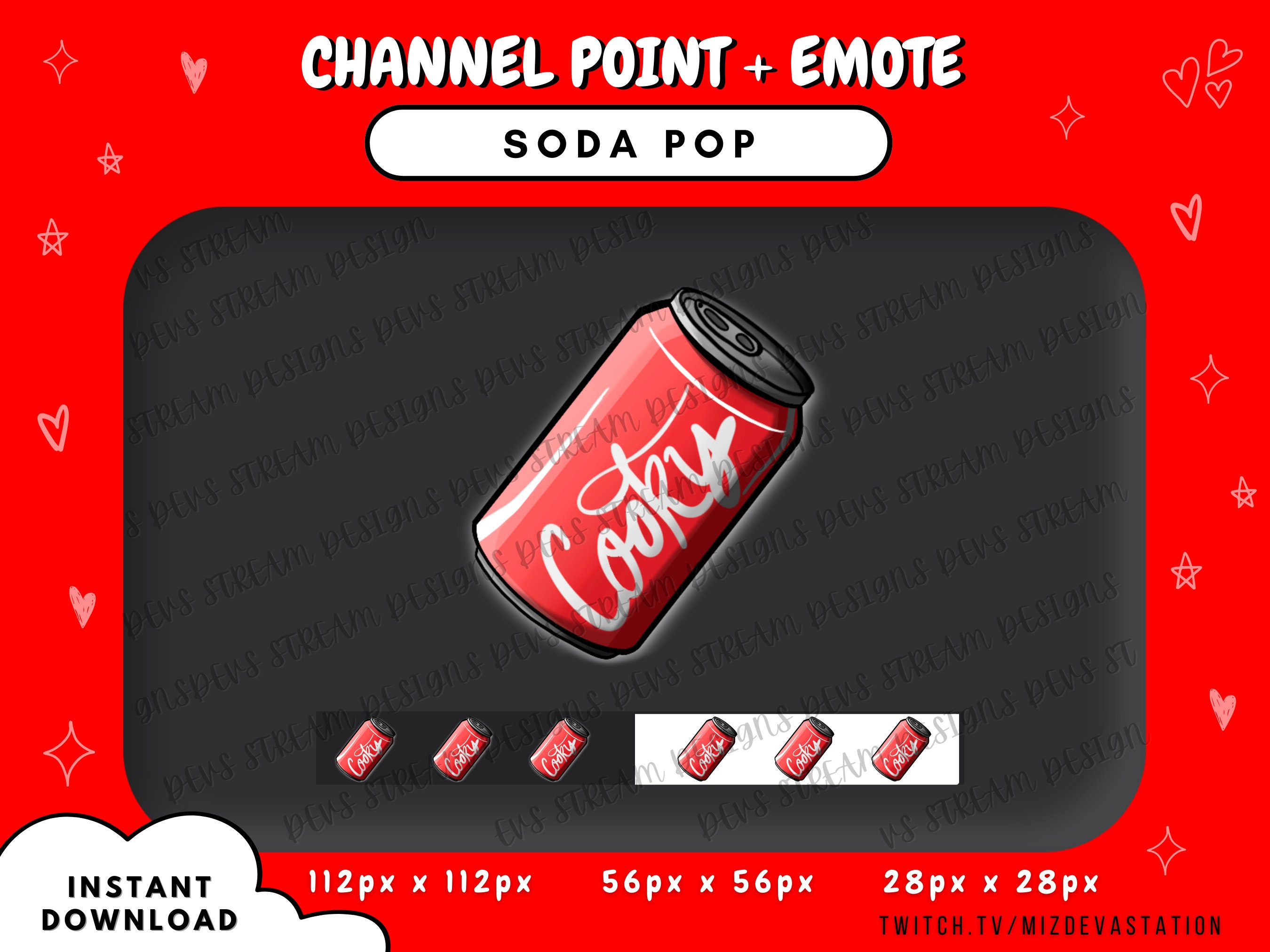 Coke Soda Pop Twitch Emote | Channel Point | KICK | Twitch | Discord - Etsy