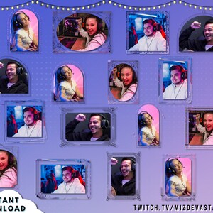 Ornate Shape Webcam Mask Bundle | 20 STYLES | Made for Streamers | OBS ...