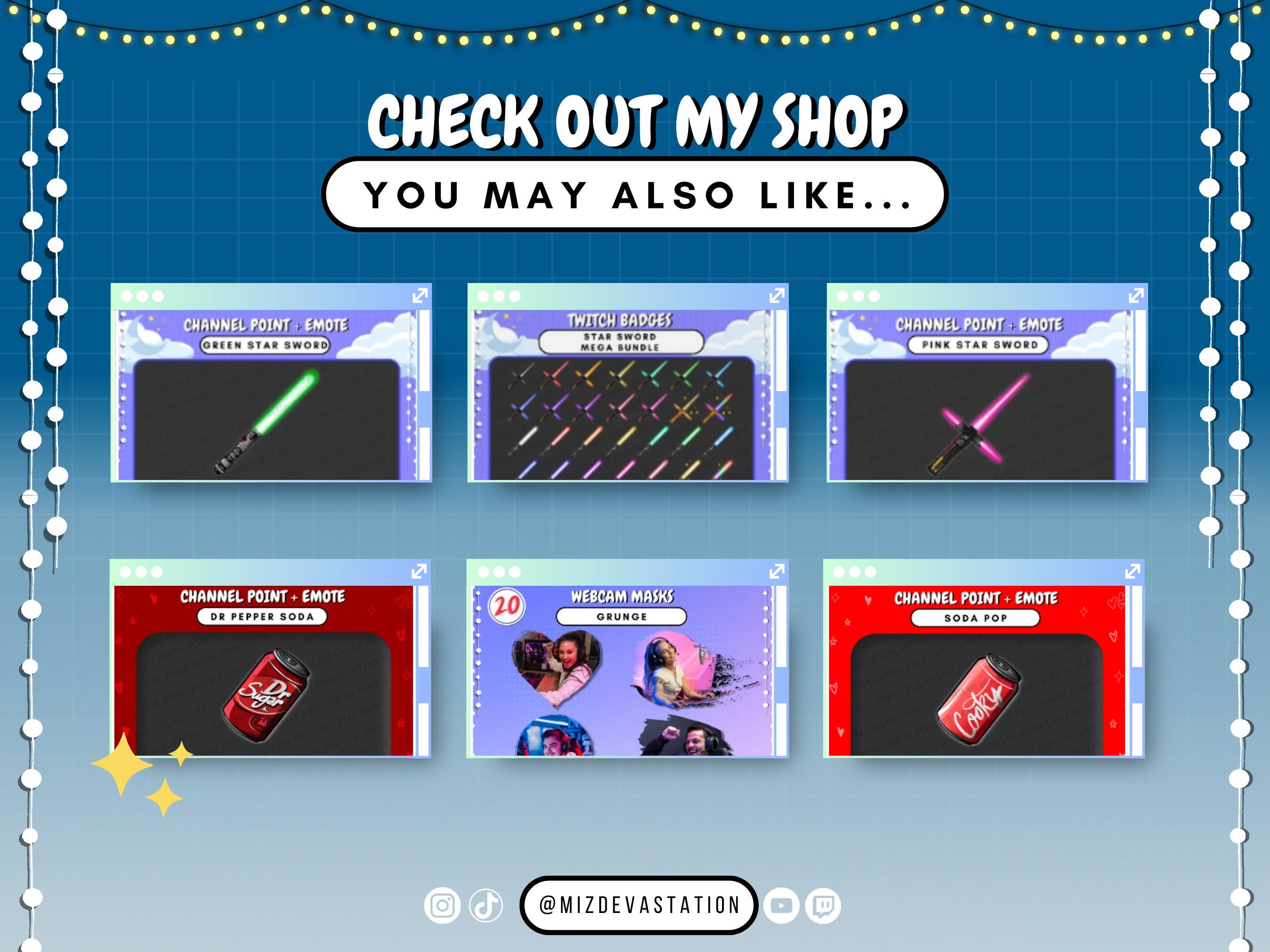 Red Star Sword Channel Point | Laser Sword Emote for Twitch | KICK ...