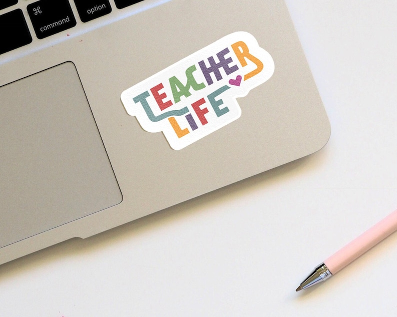 Teacher Life Sticker Teacher Gift Sticker, Waterproof Laptop Sticker - Etsy