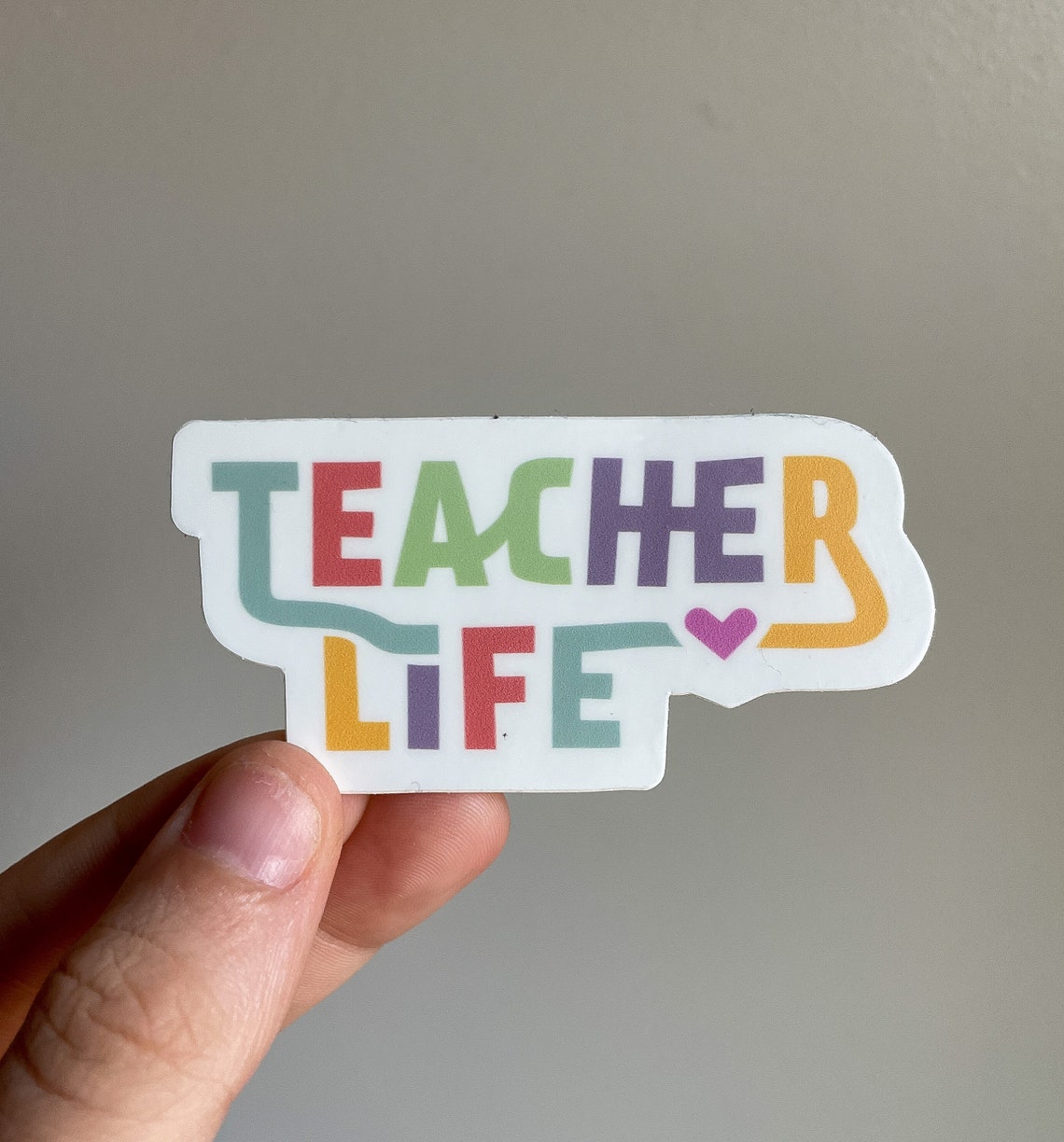 Teacher Life Sticker Teacher Gift Sticker, Waterproof Laptop Sticker - Etsy