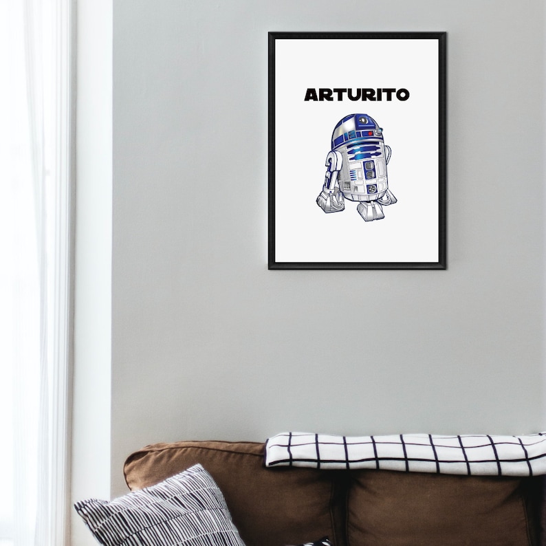 Arturito R2D2 Star Wars / Arte de pared imprimible - Etsy México