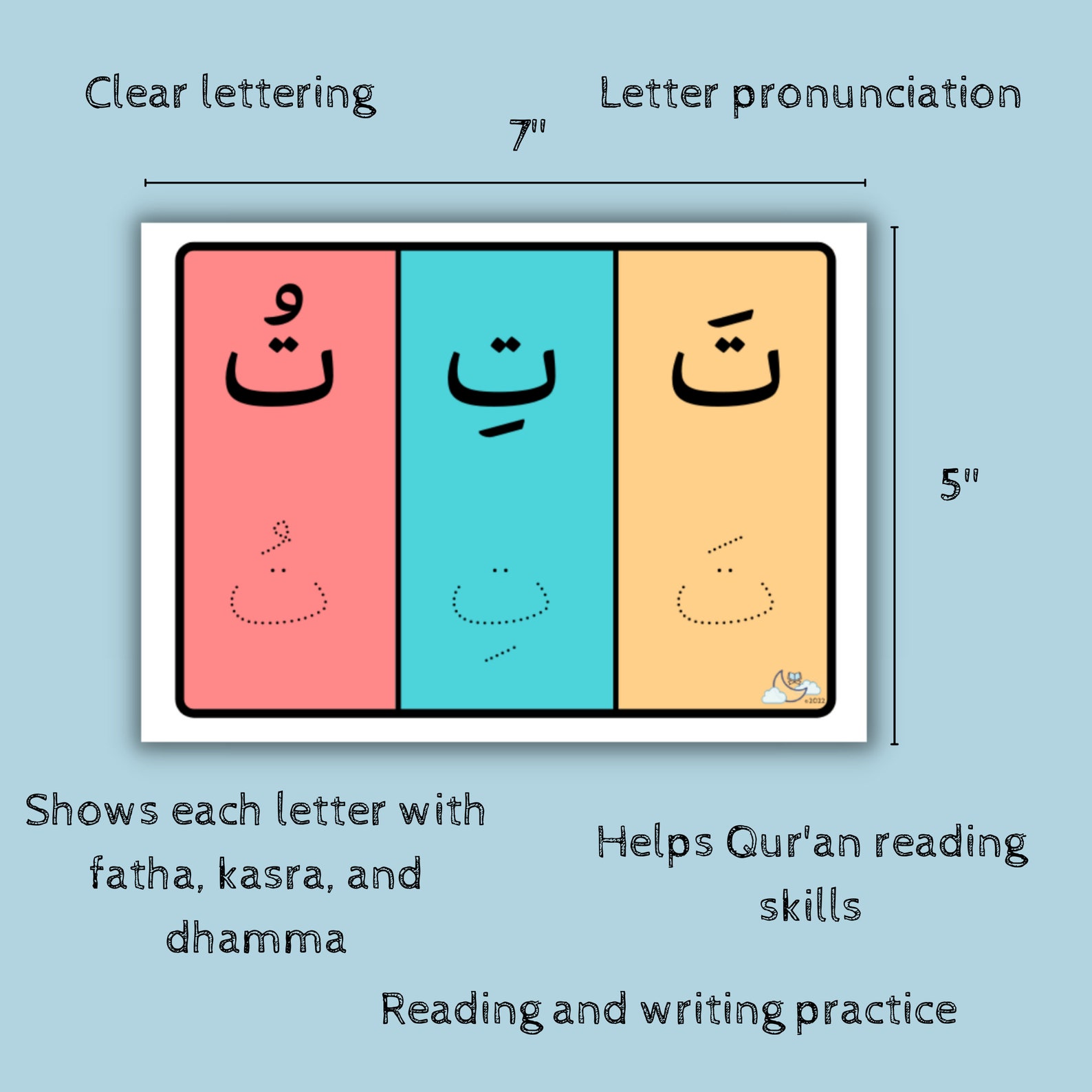 Arabic Alphabet Letters Fatha Kasra Dhamma Flashcards Activity - Fun ...