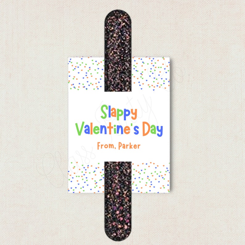 Slappy Valentine's Day Slap Bracelet Gift Tags Instant - Etsy