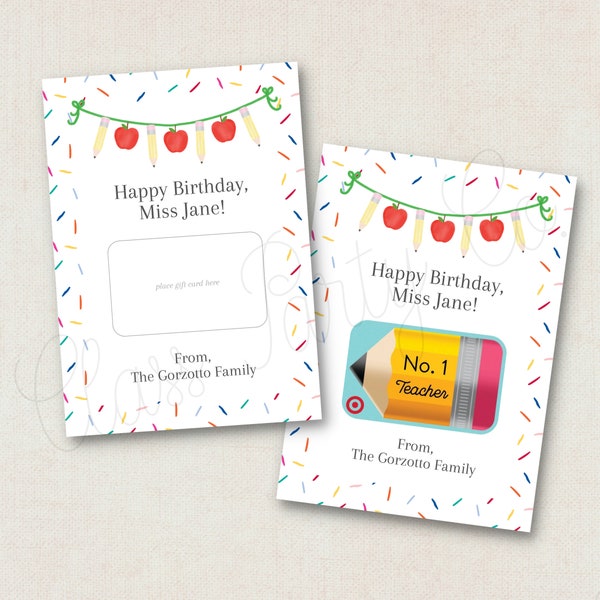 Teacher Birthday - Etsy