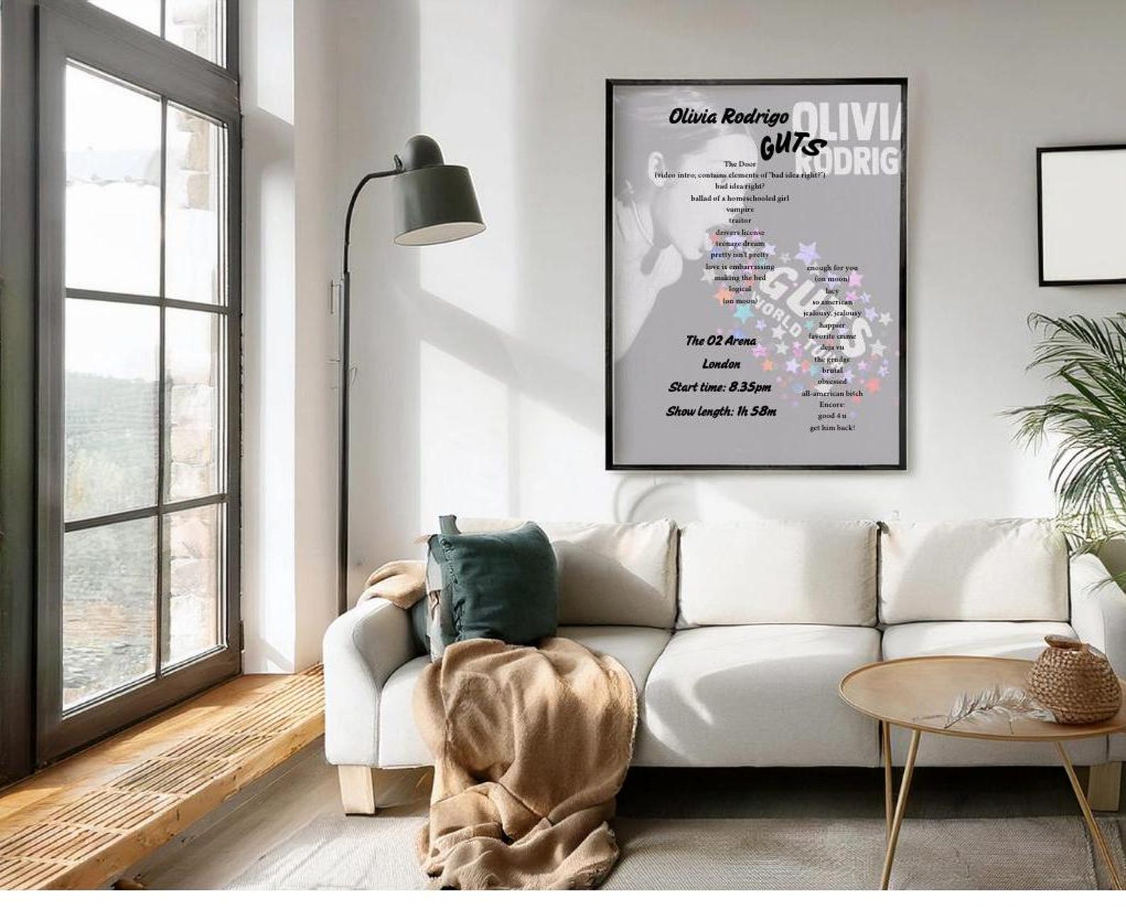 Olivia Rodrigo. Guts. Set List Wall Art. Special. Any Concert Date ...