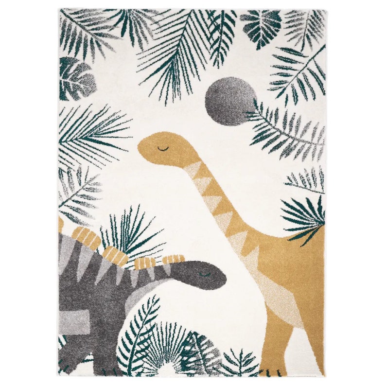 Large Dinosaur Rug Large Nursery Rug Eco Friendly Easy - Etsy