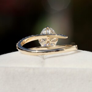 Custom Made Oval Diamond Compass Prongs Engagement Ring, Oval Diamond ...